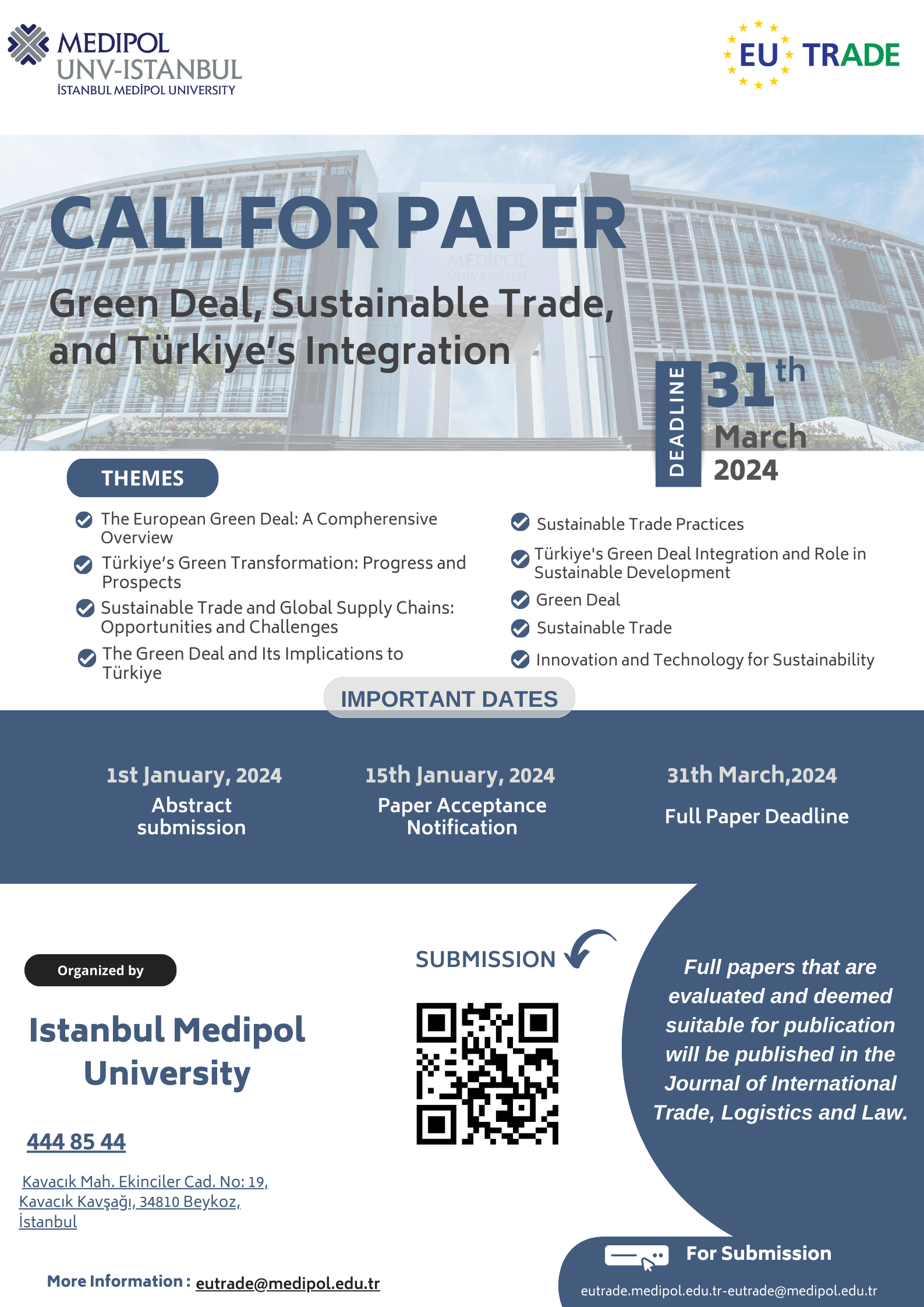 Call for Paper – EU-TRADE – Jean Monnet Module
